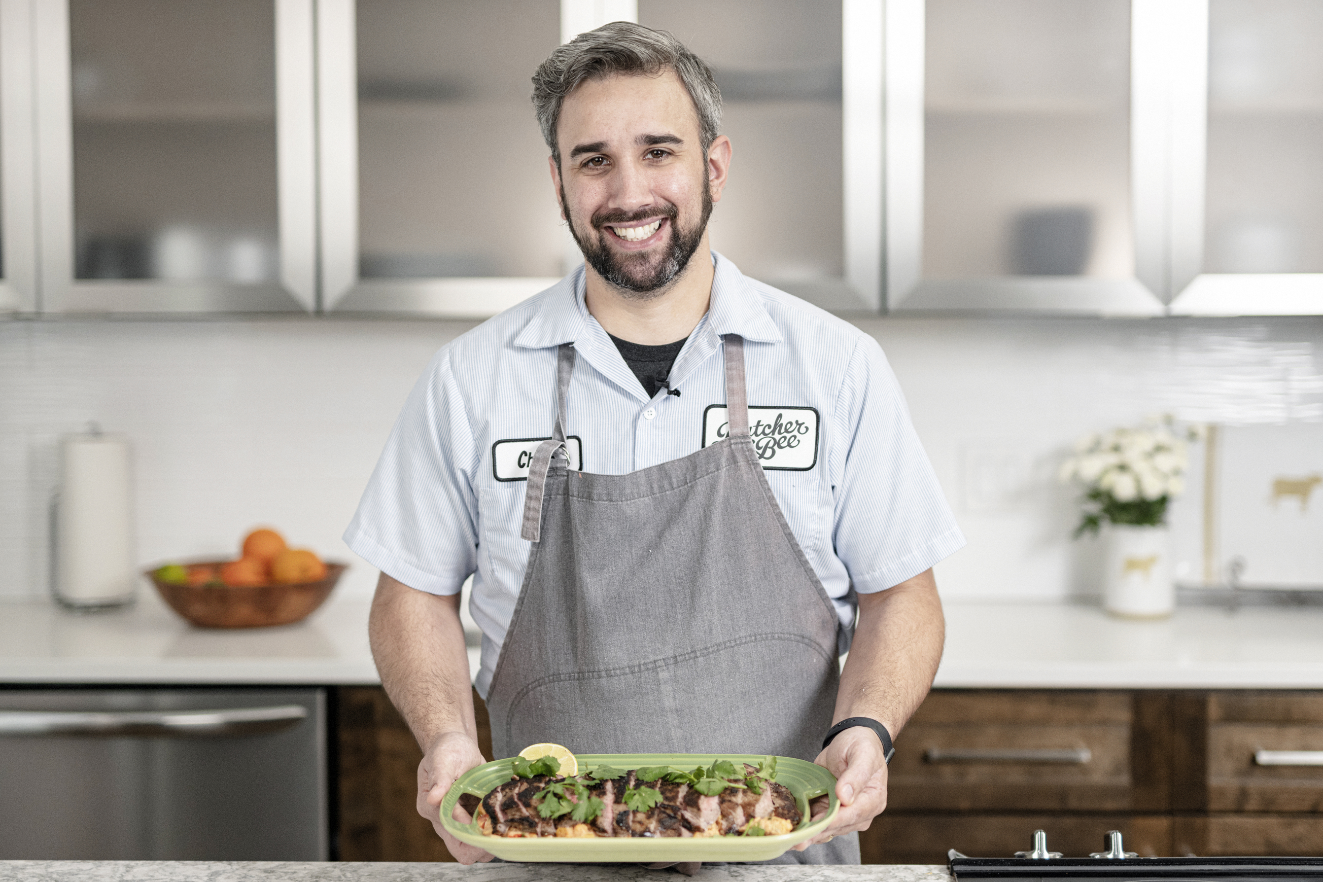 MOJO MARINATED FLANK STEAK WITH POTATO SALAD--Chef Chris DeJesus